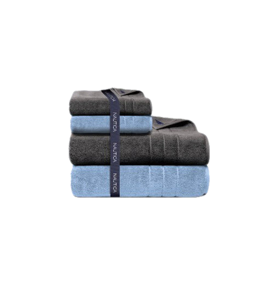 חנות Buffpay מצעים וטקסטיל מארז 4 מגבות יוקרתי מבית Nautica נאוטיקה