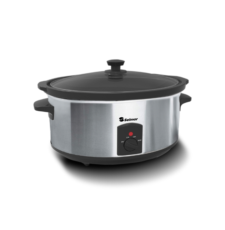 Flystore מועדון הנוסע המתמיד | בישול, אפייה וטיגון | סיר בישול איטי נשלף 6.5 ליטר נירוסטה Selmor ...